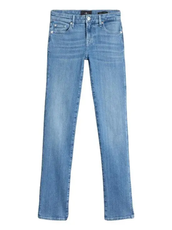 7 For All Mankind Low Skinny In Slim Illusion Iceflow - Denim
