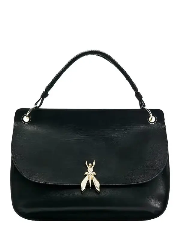 Patrizia Pepe Leather Shoulder Bag - Black
