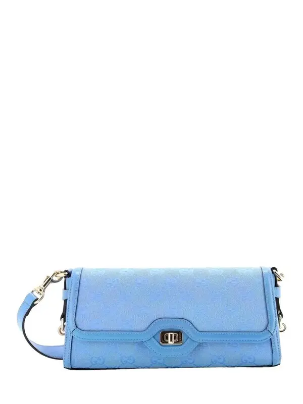 Gucci Luce Canvas Small Shoulder Bag - Blue