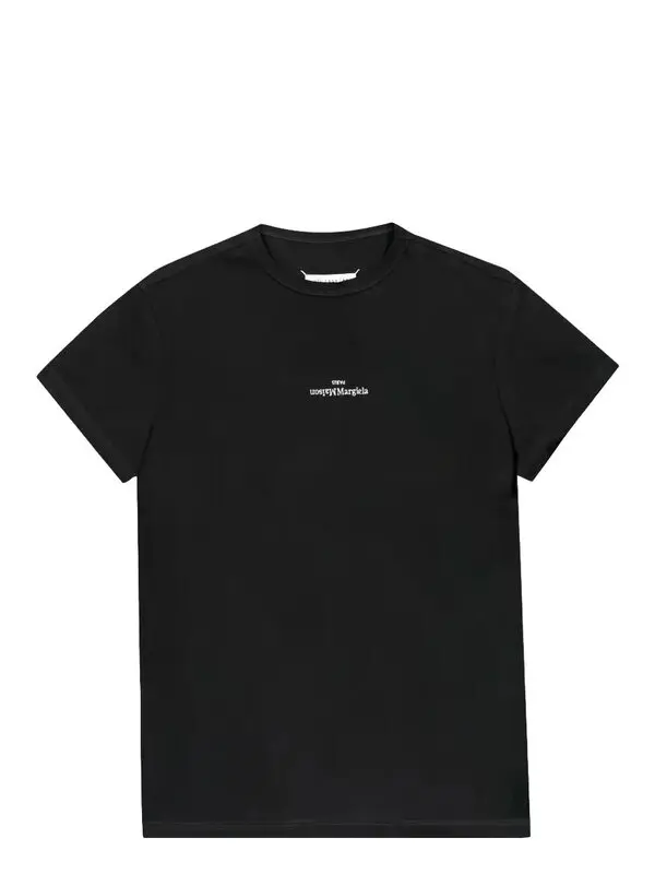 MAISON MARGIELA Short-sleeved Logo T-shirt - Black