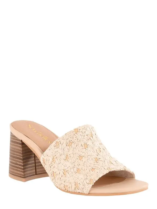 Seychelles Adapt Block Heel Sandal - Natural Daisy Raffia
