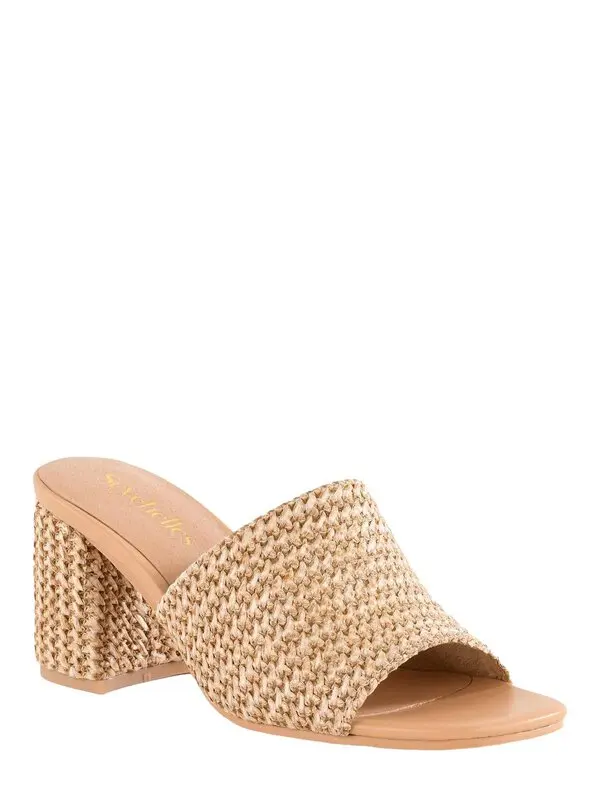 Seychelles Adapt Block Heel Sandal - Natural Mix Raffia