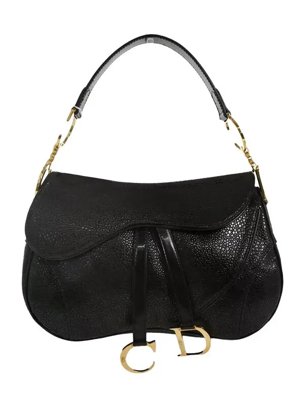 Dior 2001 Stingray Saddle Handbag - Black