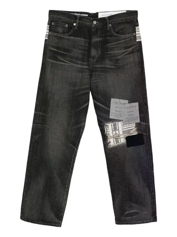 Yohji Yamamoto Nh Savage Five-pockets Jeans - Black
