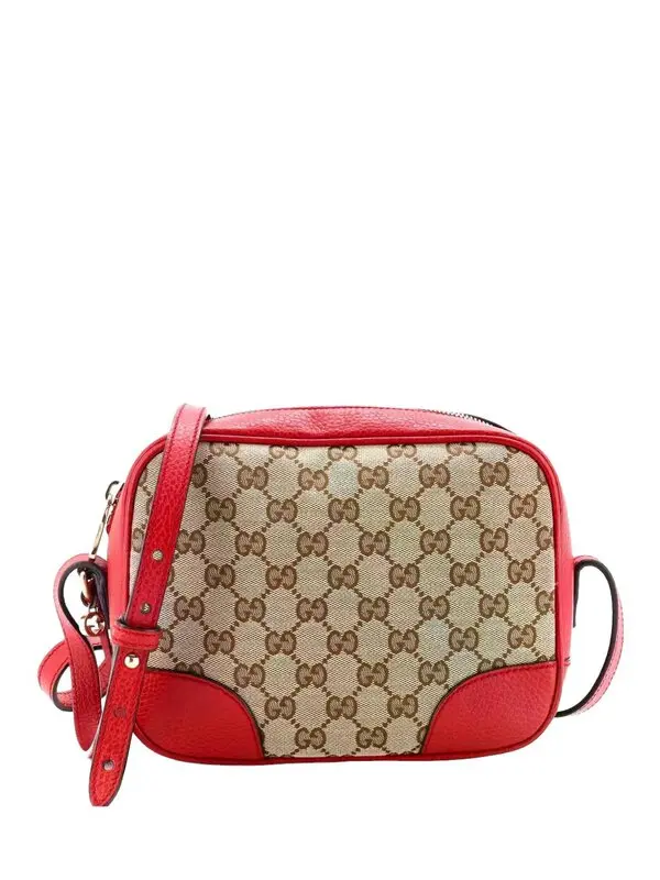 Gucci Bree Disco Gg Canvas With Leather Mini Crossbody Bag - Brown