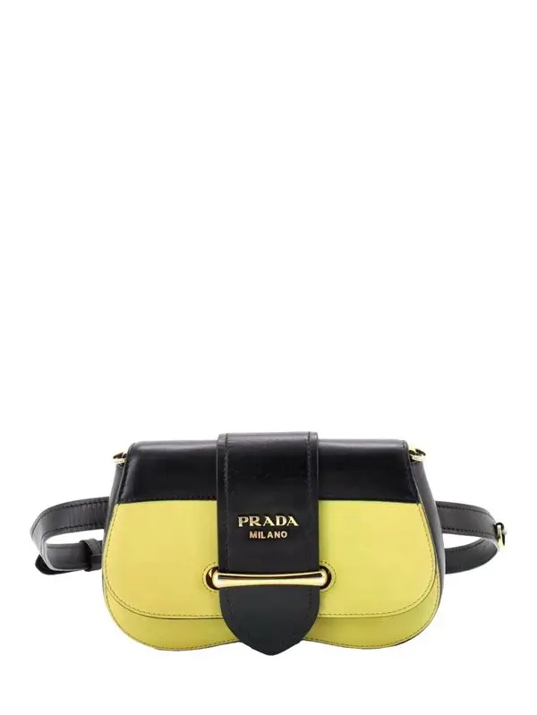 Prada Sidonie City Calf Belt Bag - Black