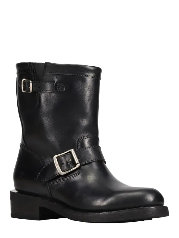 Frye Viv Short Engineer Boot - Black