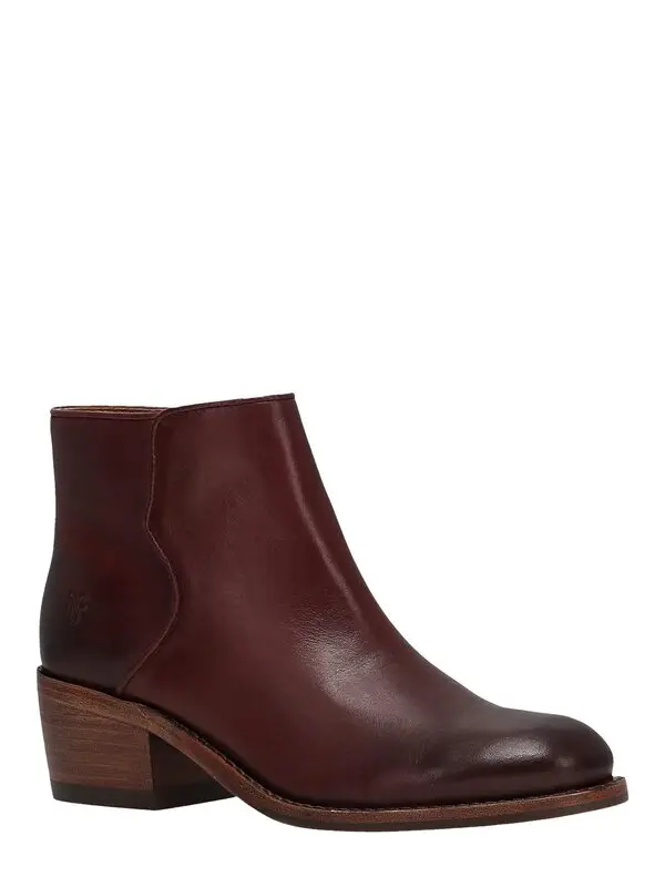 THE FRYE COMPANY Carson 2 Piping Bootie - Merlot
