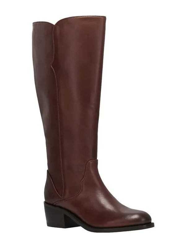 THE FRYE COMPANY Carson 2 Piping Knee High Boots - Saddle