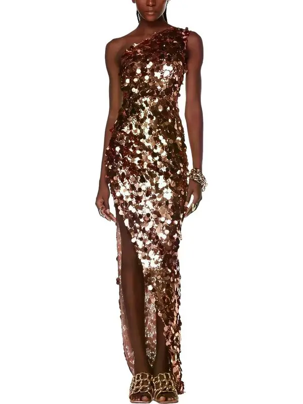 BRONX AND BRONCO Farah Maxi Dress - Gold