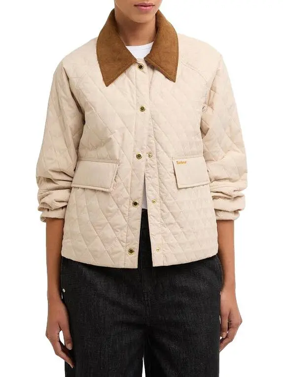 Barbour Kirby Quilted Jacket - Jasmine/dress