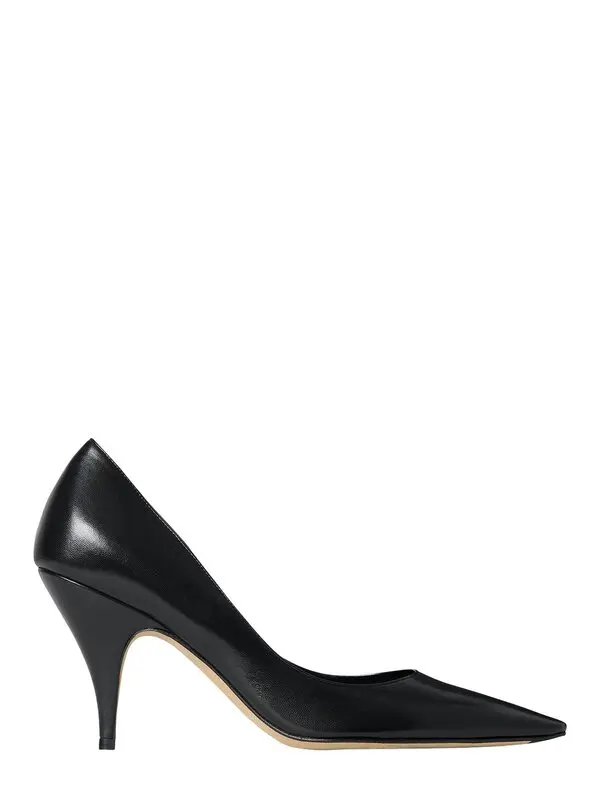 THE ROW Liisa Two Leather Pumps - Black