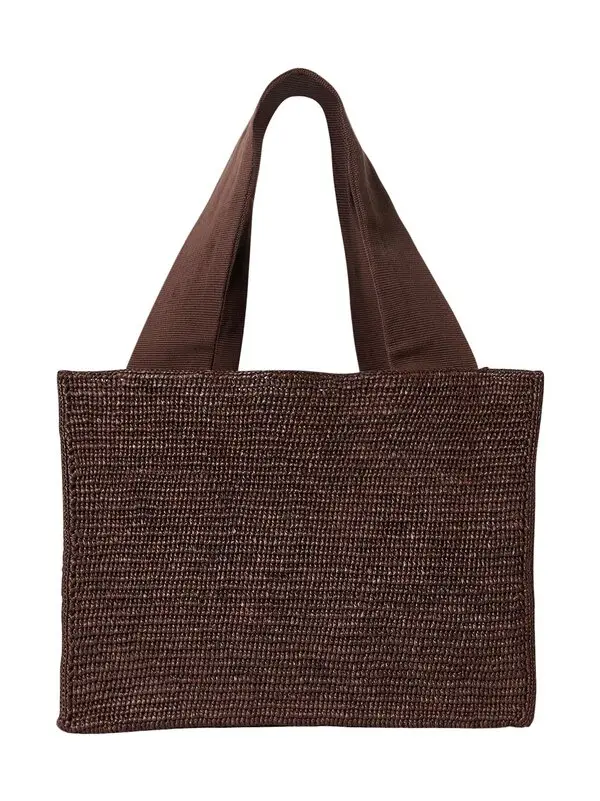 THE ROW Loretta Raffia Tote - Brown