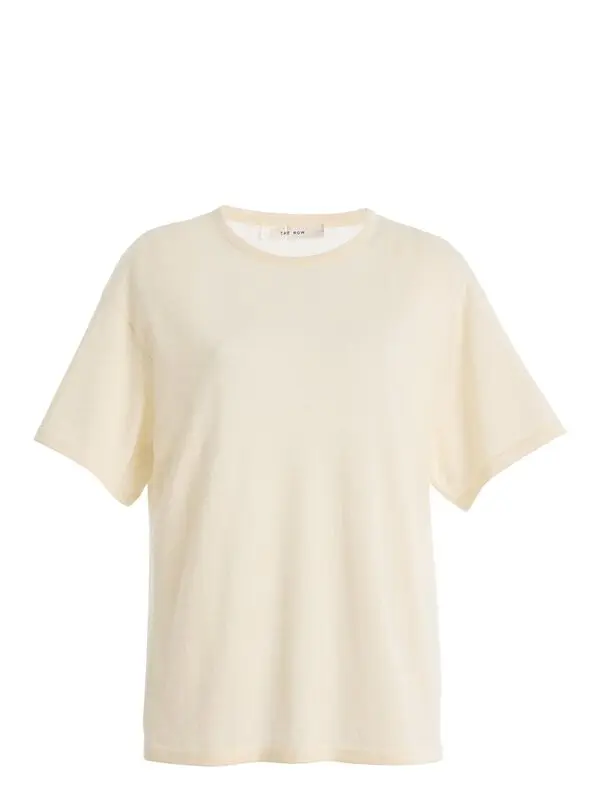 THE ROW Nonas Cashmere Top - Ivory