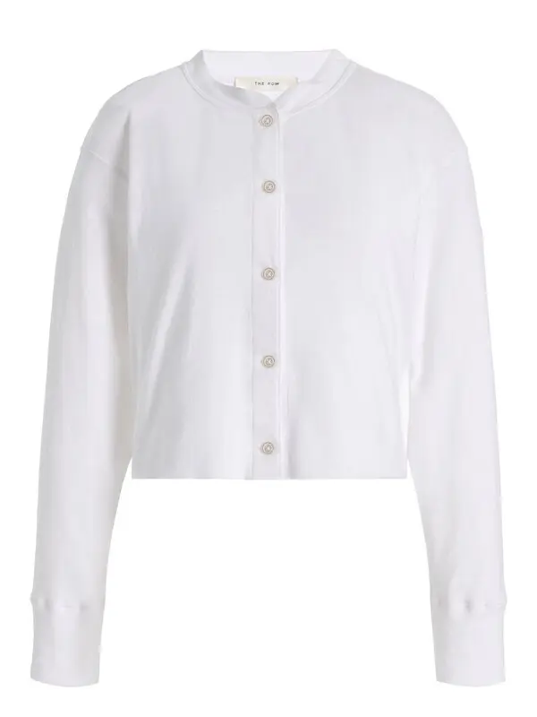 THE ROW Gano Cotton-jersey Top - White