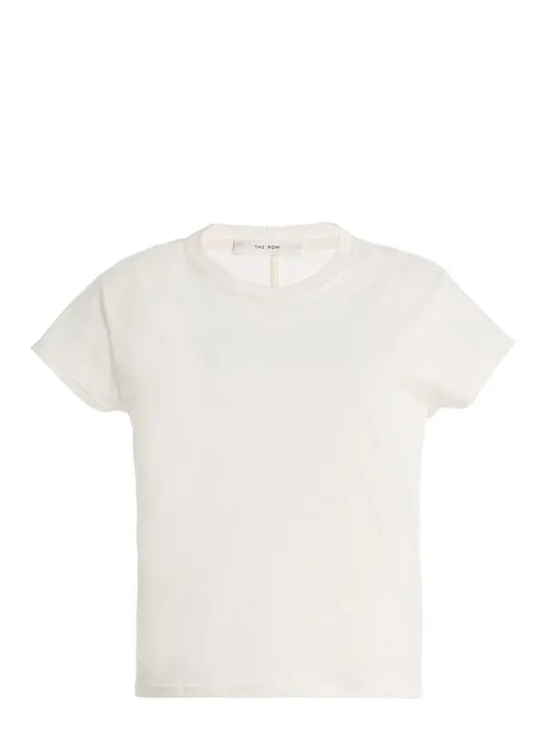 THE ROW Tori Cotton-silk T-shirt - White