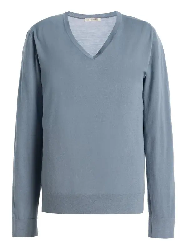 THE ROW Naius Wool Top - Blue