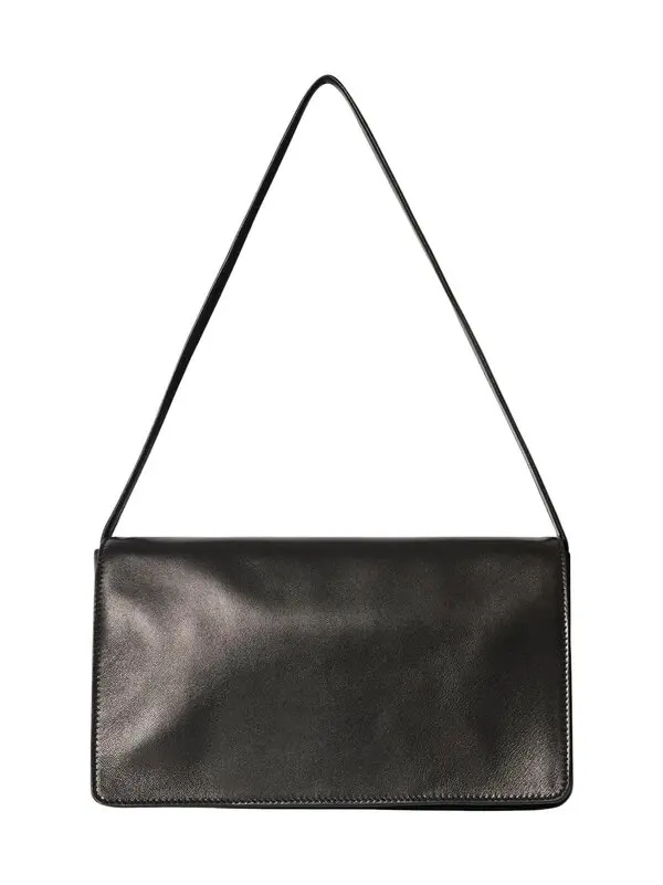 THE ROW Nuance Two Leather Shoulder Bag - Black