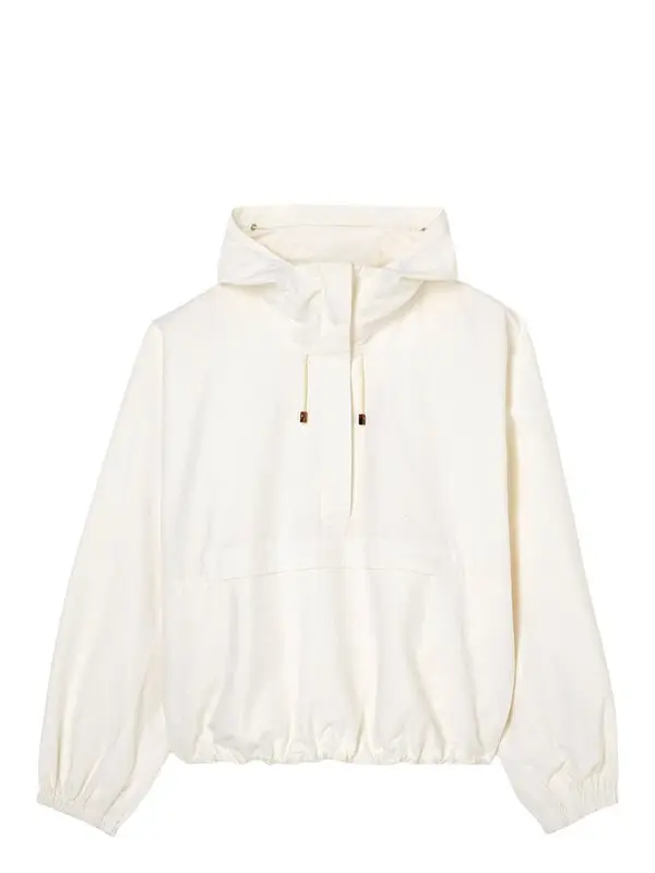 RÓHE Textured Cotton-blend Anorak - White