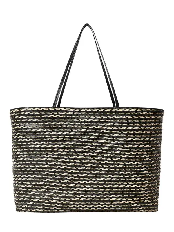 THE ROW Large Raffia Beau Tote Bag - Multi