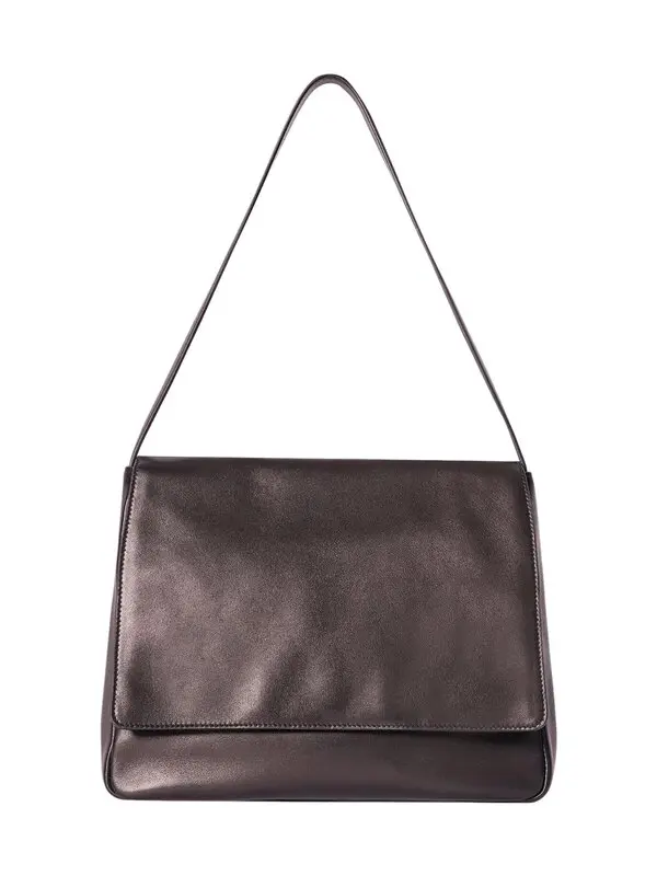 THE ROW Nuance Two Leather Hobo Bag - Brown