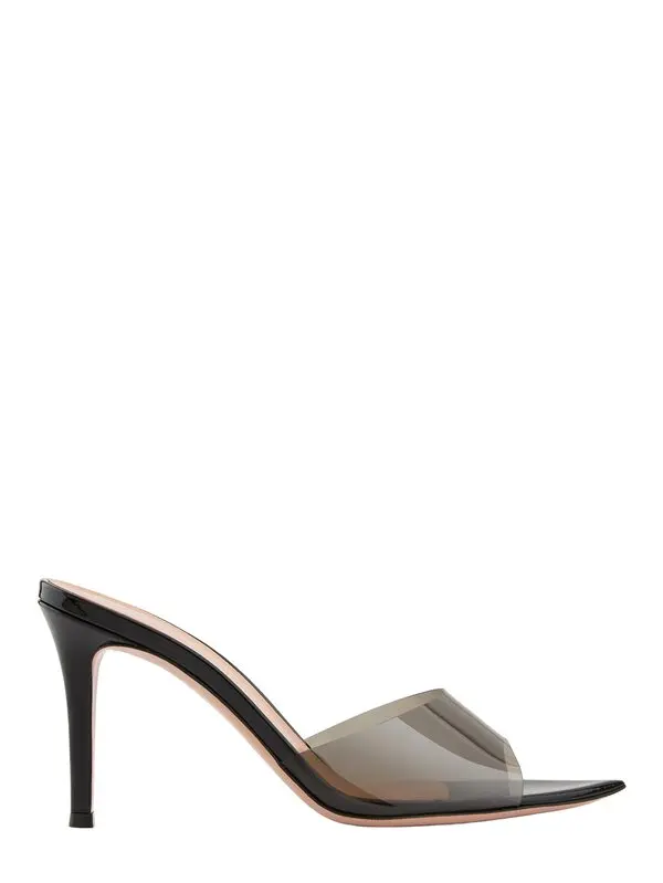 GIANVITO ROSSI Elle Plexi Mules - Black