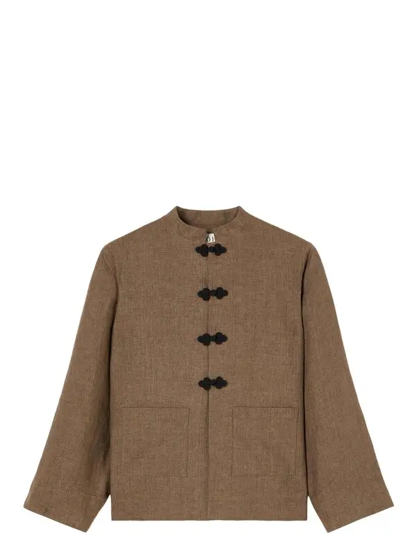 RÓHE Marie Linen Jacket - Brown
