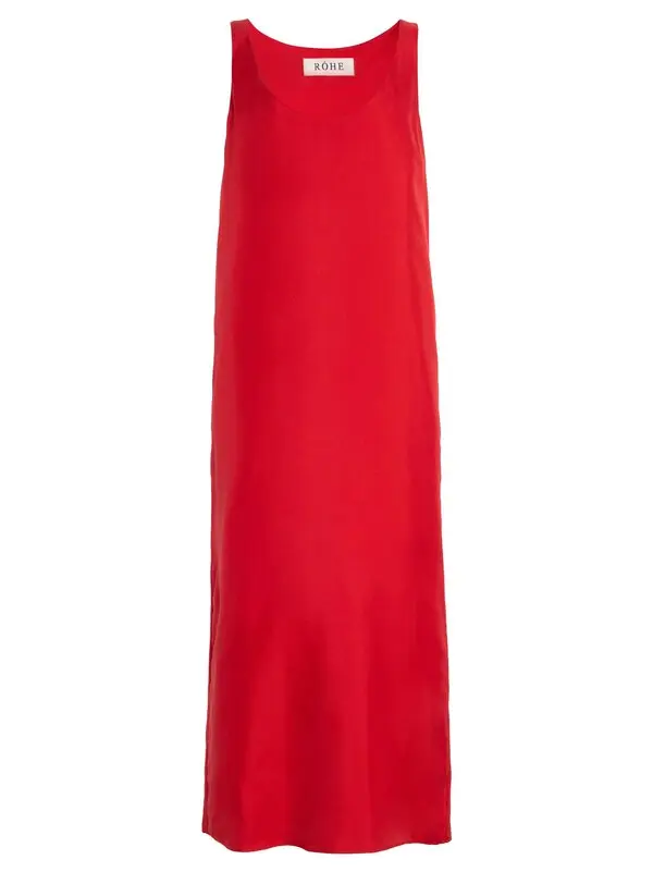 RÓHE Silk Maxi Dress - Red