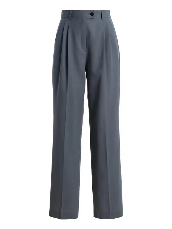 THE ROW Ragnar Wool Trousers - Blue