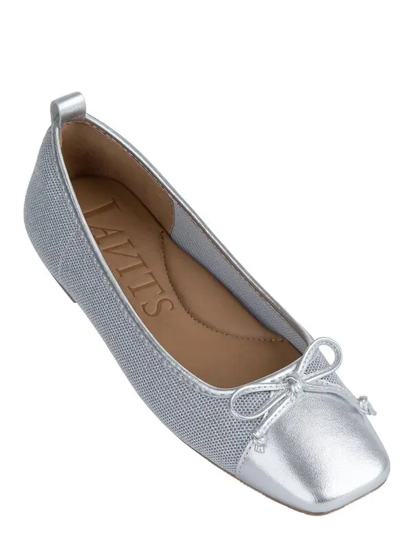 Eric Javits Parris Ballet Flat - Silver