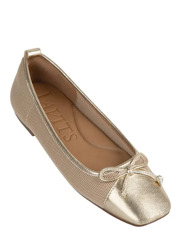 Eric Javits Parris Ballet Flat - Gold