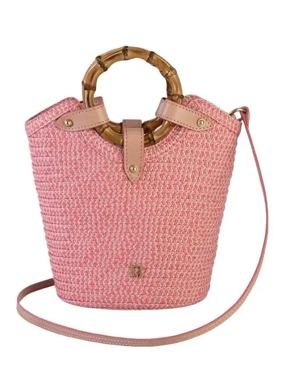 Eric Javits Mini My Way Squishee Bucket Bag - Coral