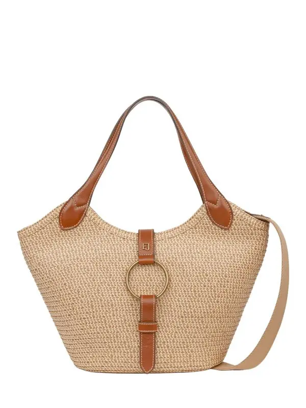 Eric Javits Trek Raffia Tote - Original Peanut