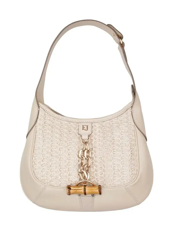 Eric Javits Lil Isle Raffia Hobo Bag - Cream