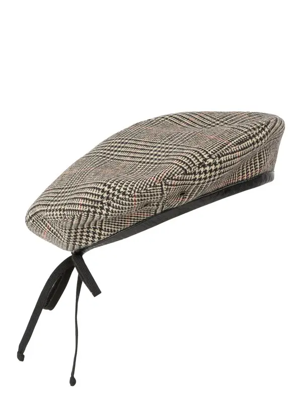 Eric Javits Kaden Wool Beret - Black Mix