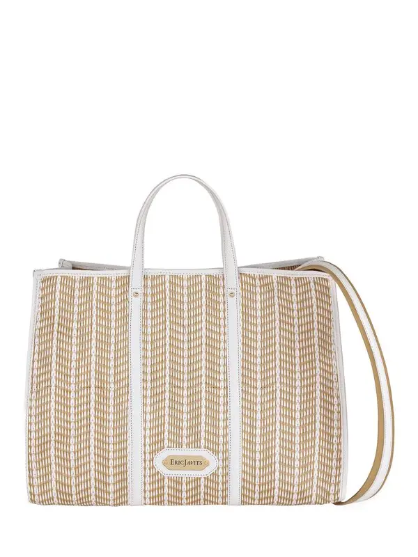Eric Javits Palm Tote - White Mix