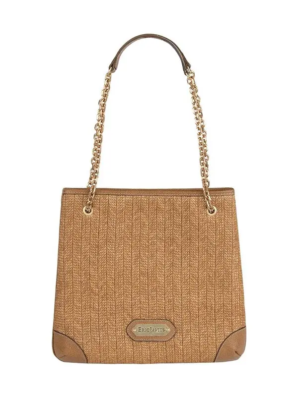 Eric Javits Antibes Raffia Shoulder Bag - Butterscotch