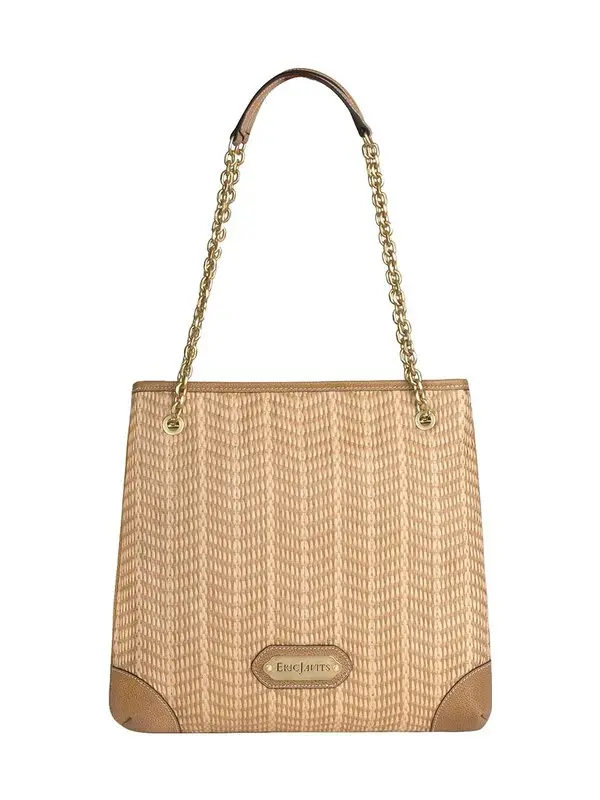 Eric Javits Antibes Raffia Shoulder Bag - Peanut