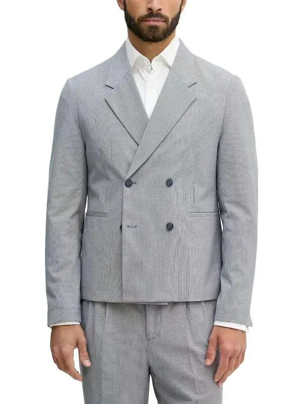LINDBERGH Double-breasted Patterned Suit - Grey