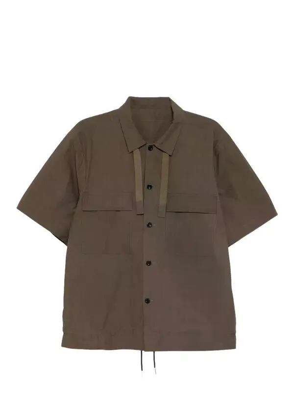 Sacai Cotton Shirt - Brown