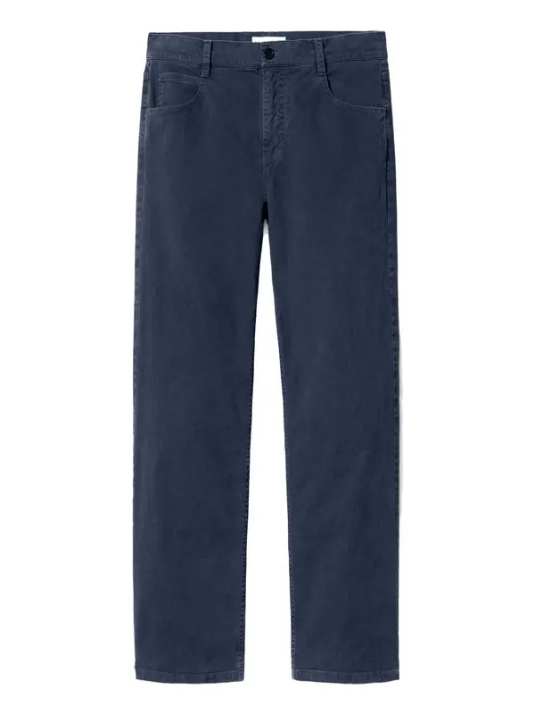 NILI LOTAN Lorimer Cotton Pant - Vintage Washed - Admiral Blue