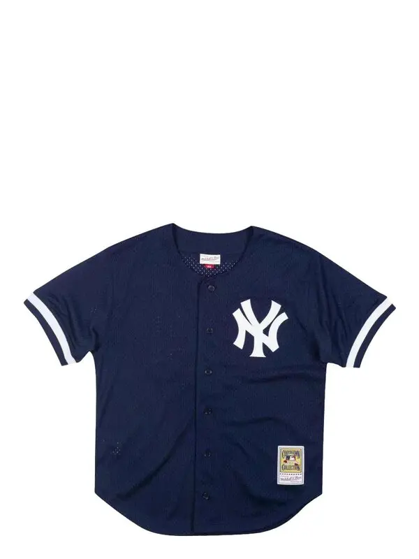 Mitchell & Ness Mlb Reggie Jackson Bp 1997 New York Yankees Shirt - Blue