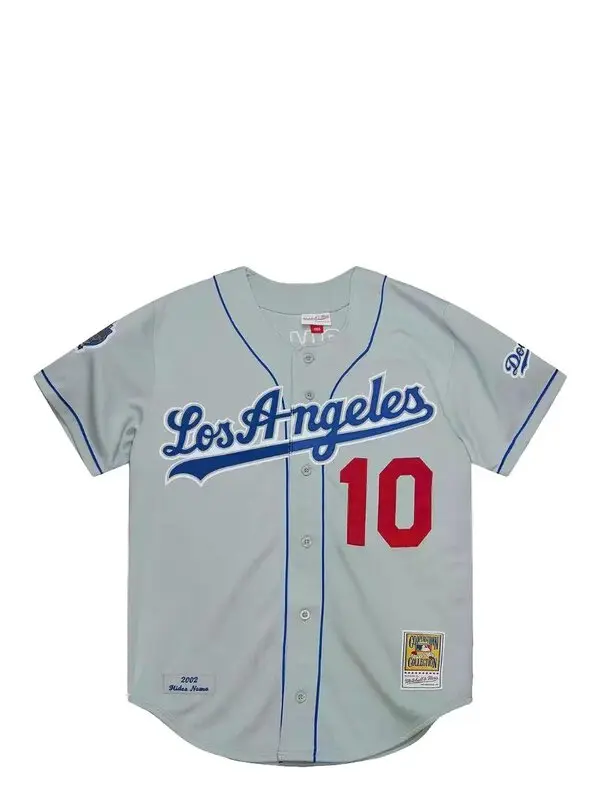 Mitchell & Ness Hideo Nomo Los Angeles Dodgers 2002 Jersey - Grey