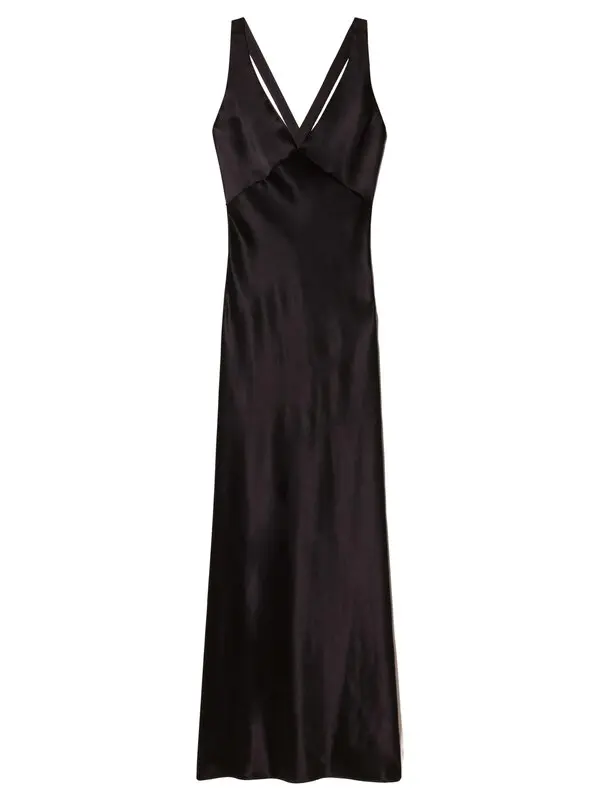 NILI LOTAN Aline Silk Gown - Black