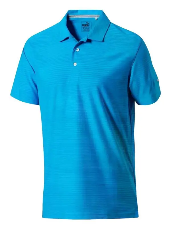 PUMA Striped Polo Shirt - Blue