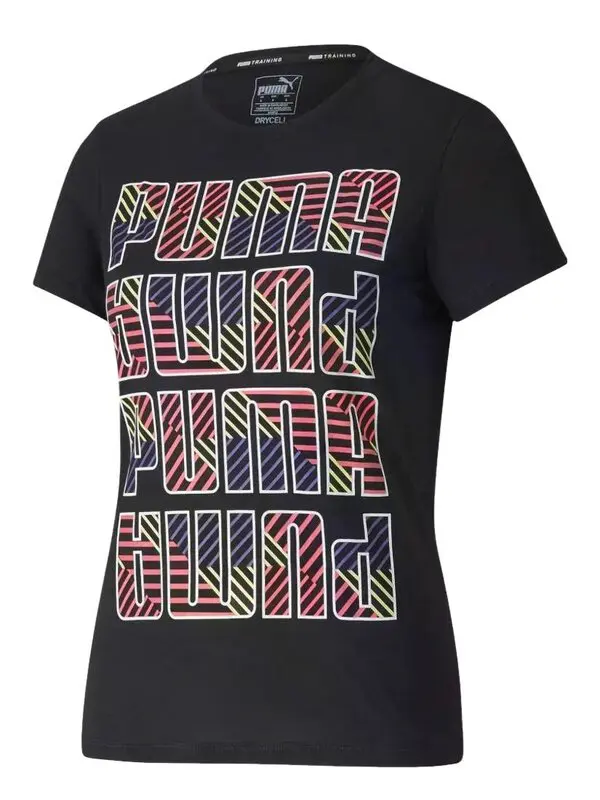 PUMA Printed Crew-neck T-shirt - Black