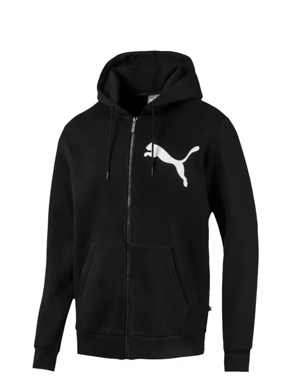 PUMA Full-zip Logo Hoodie - Black