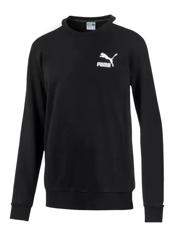 PUMA Iconic T7 Crew-neck Sweatshirt - Black