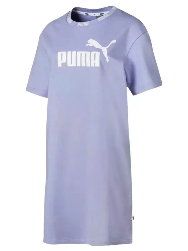 PUMA Logo-print Mini Dress - Purple