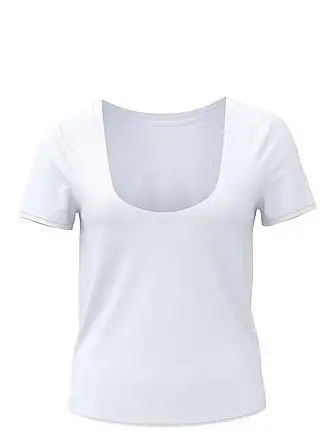 Pink Dream Jersey Scoop Tee - White,ivory